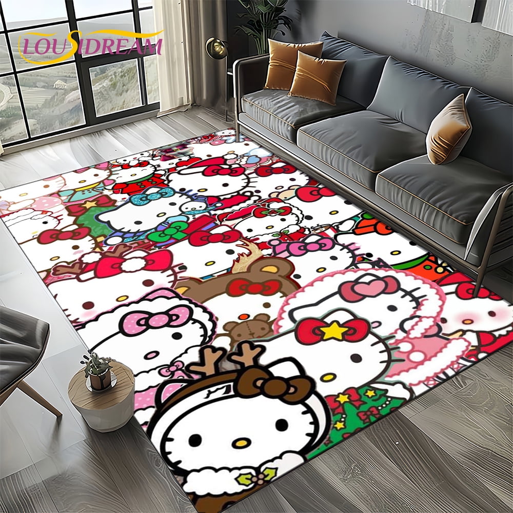 27 Style Cute Kuromi Cartoon Sanrio Carpet Rug for Bedroom Living Room ...