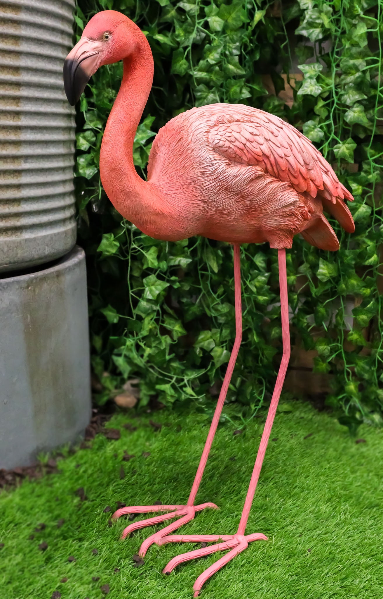 27" Tall Realistic Zen Graceful Tropical Pink Flamingo Standing in ...