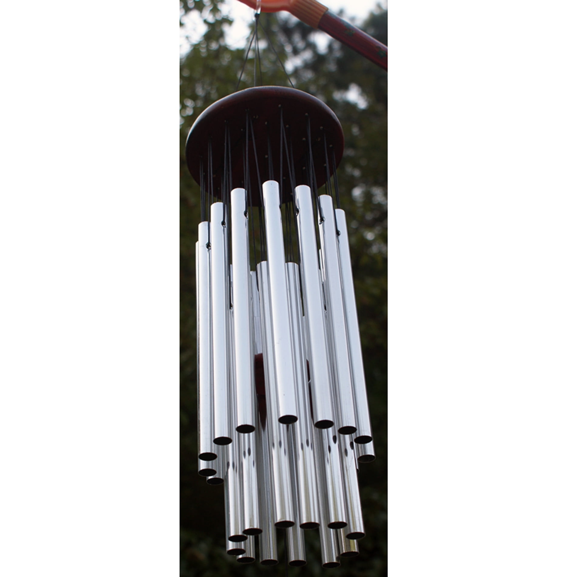 27 Tubes Silver Tube Church Wind Chimes Outdoor Bells Hanging ...