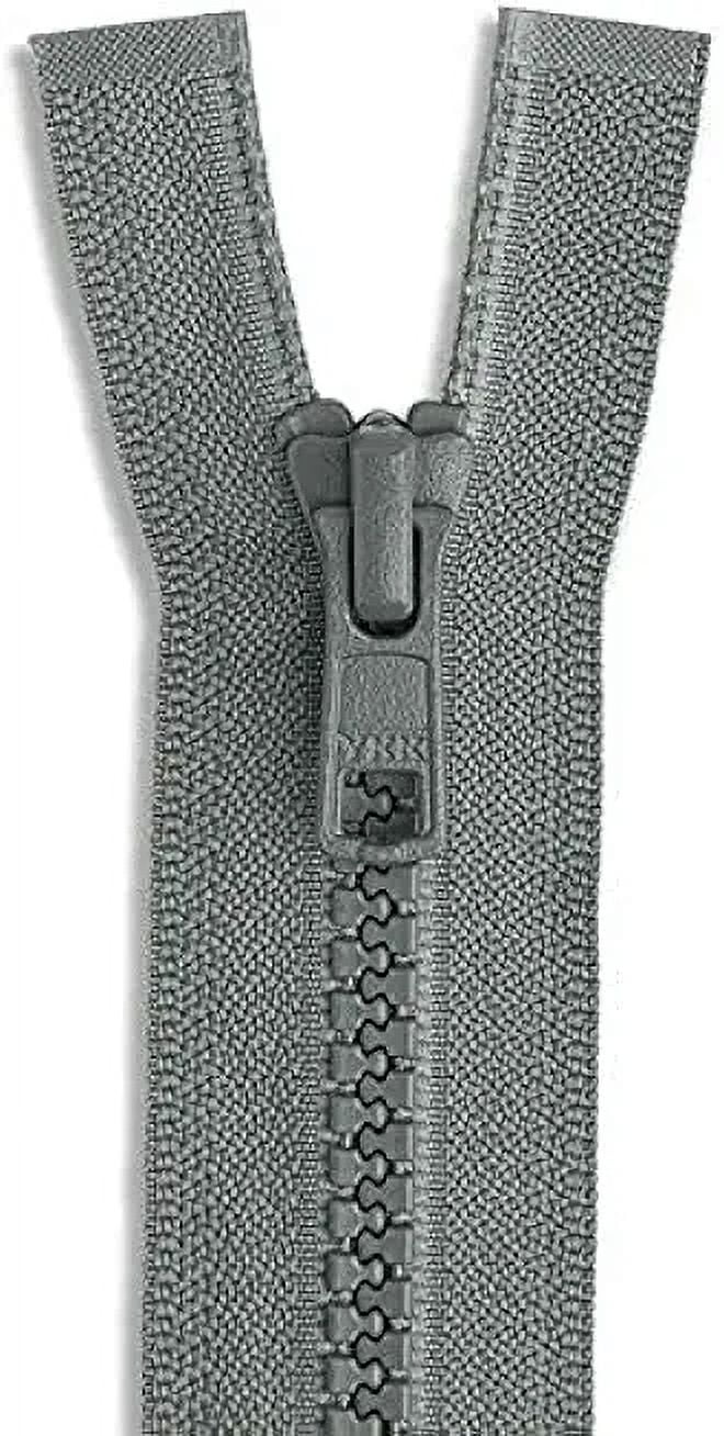 27" Vislon Jacket Zipper, YKK #5 Molded Plastic Separating Bottom ...