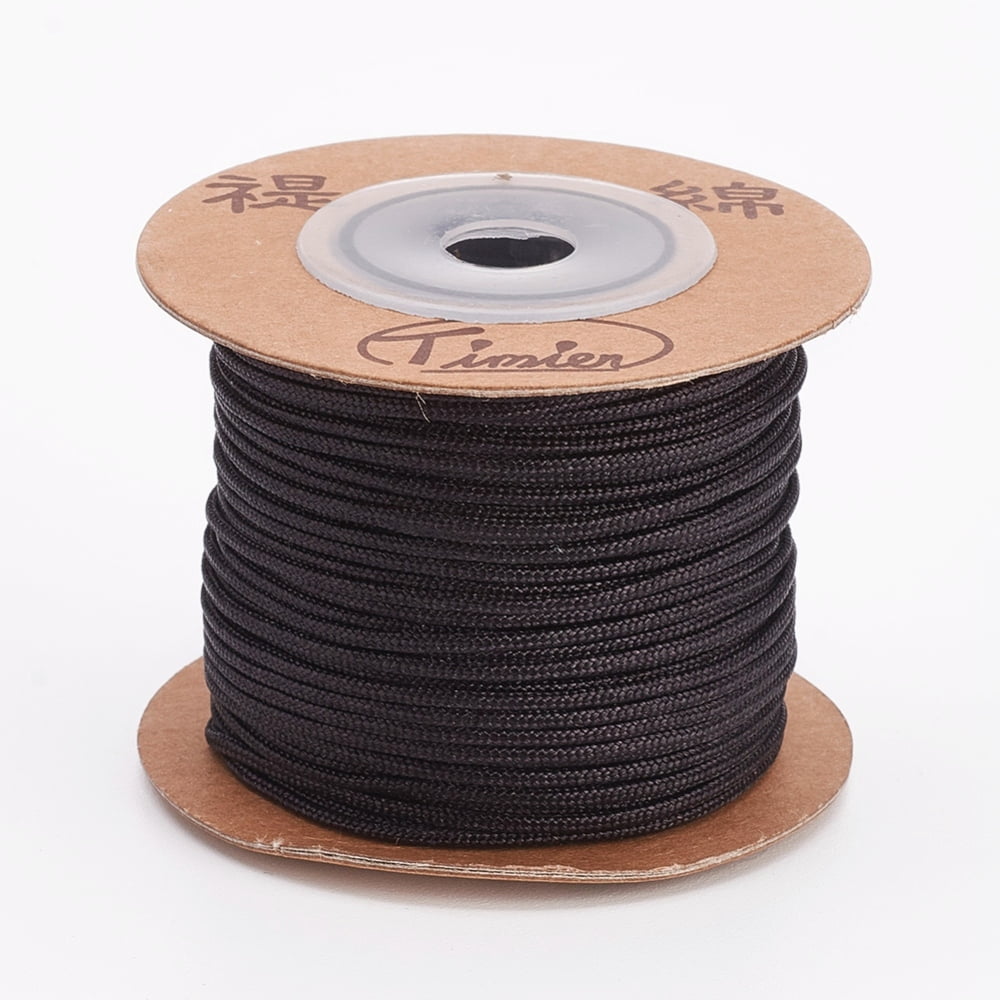 27 Yards 1.5mm Nylon String Threads Cords Round Black Suitable for ...