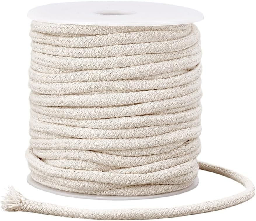 27 Yards 5mm Cotton Rope Drawstring Rope Piping Cord Macrame Rope ...