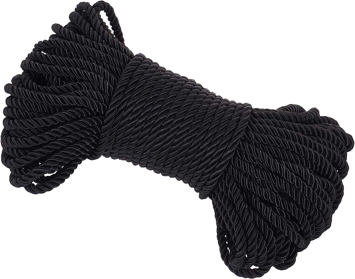 27 Yards 5mm Twisted Cord Rope Black Twisted Cord Trim for Home Decor ...