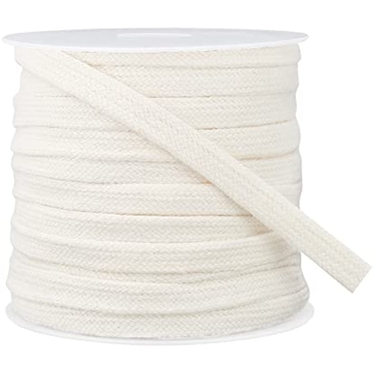 27 Yards Beige Flat Cotton Cords Double Layer Hollow Cotton Rope for ...
