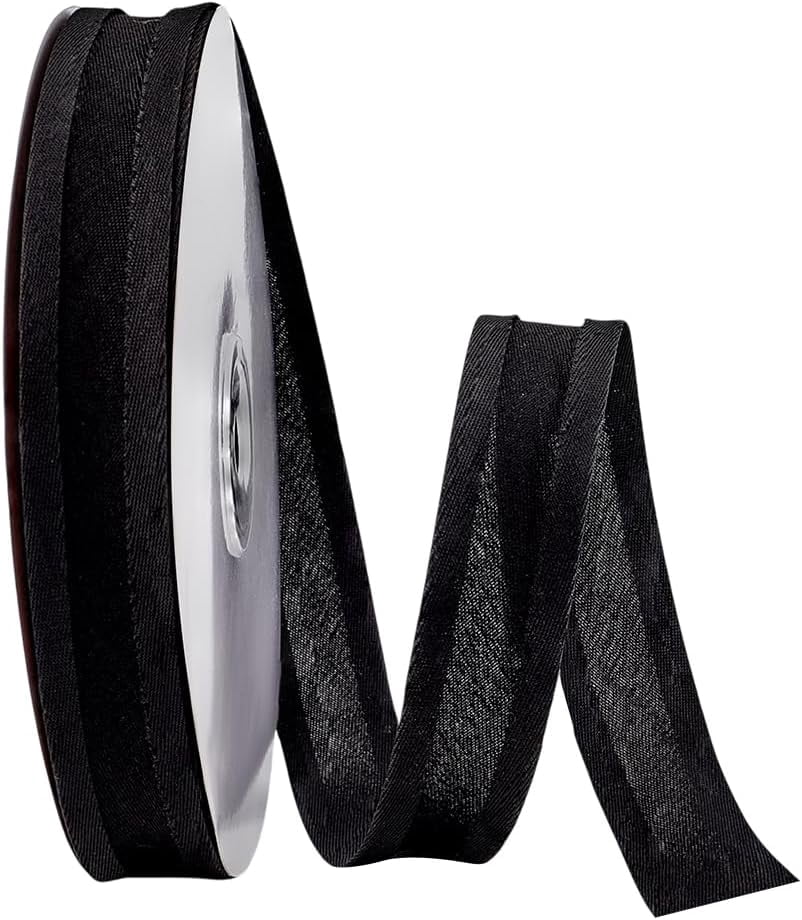 27 Yards Black Bias Binding 3/4 inch Double Fold Bias Tape Polycotton ...