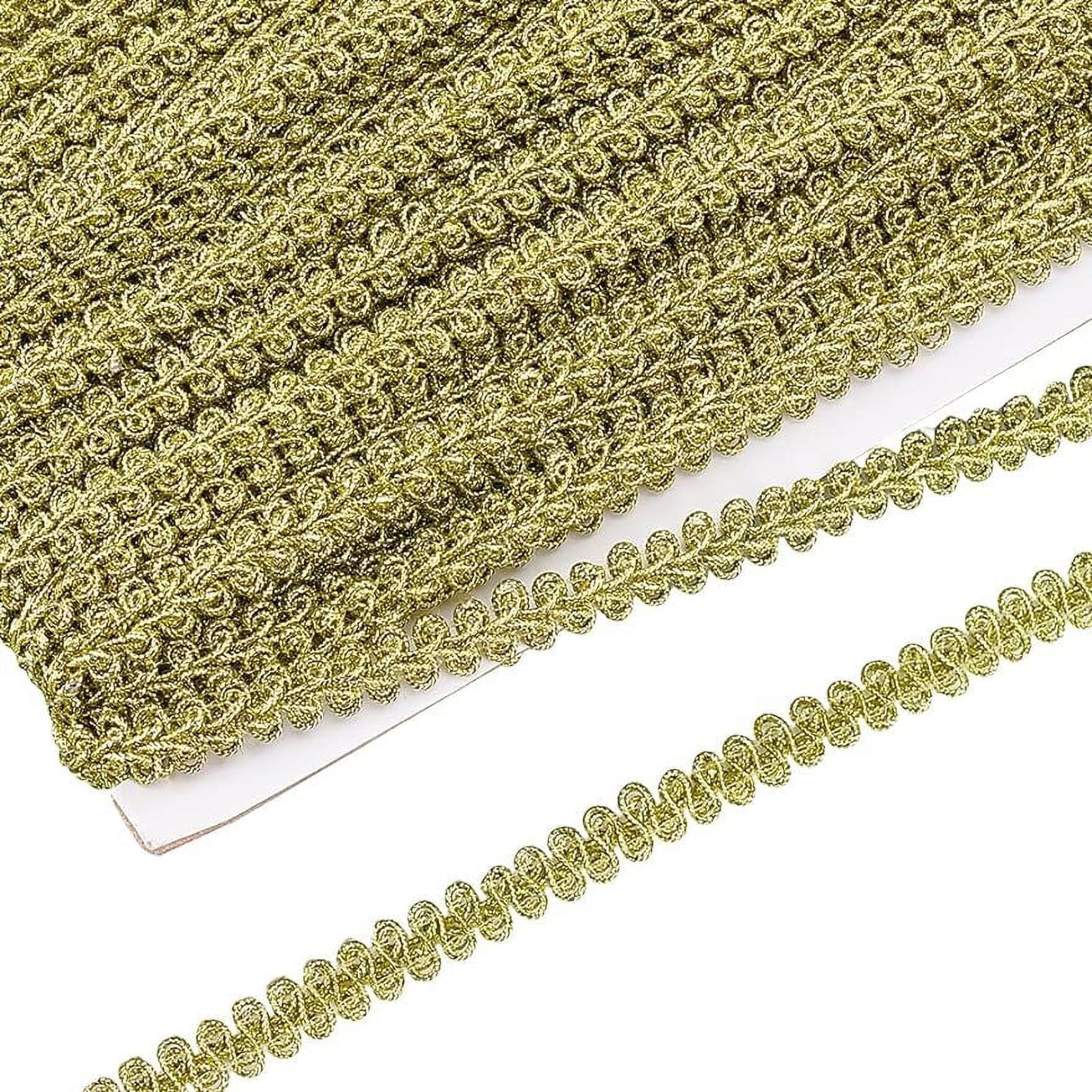 27 Yards Metallic Braid Lace Trim Light Gold Sewing Centipede Lace 3/8 ...