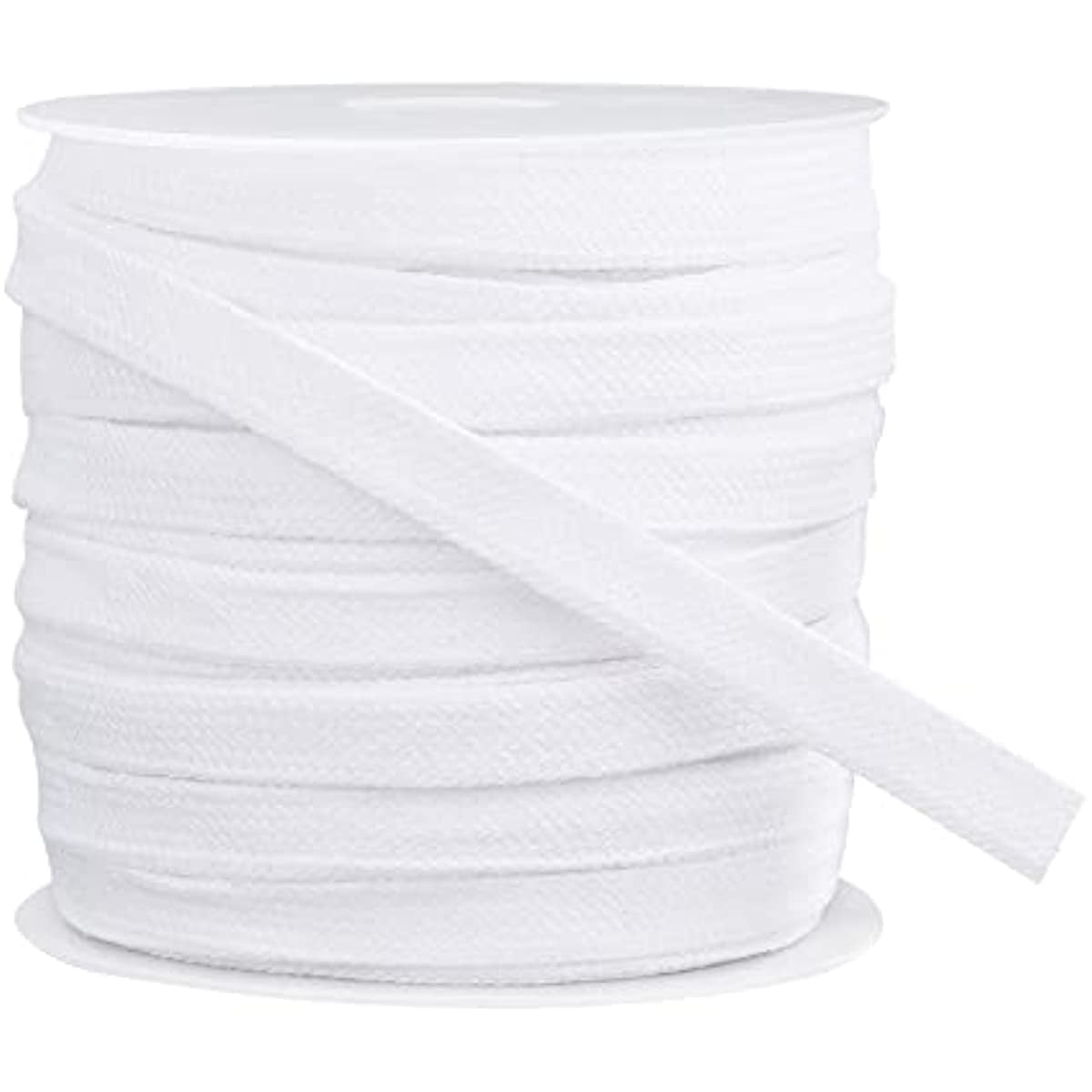 27 Yards White Flat Drawstring Cord Double Layer Soft Hollow Cotton ...