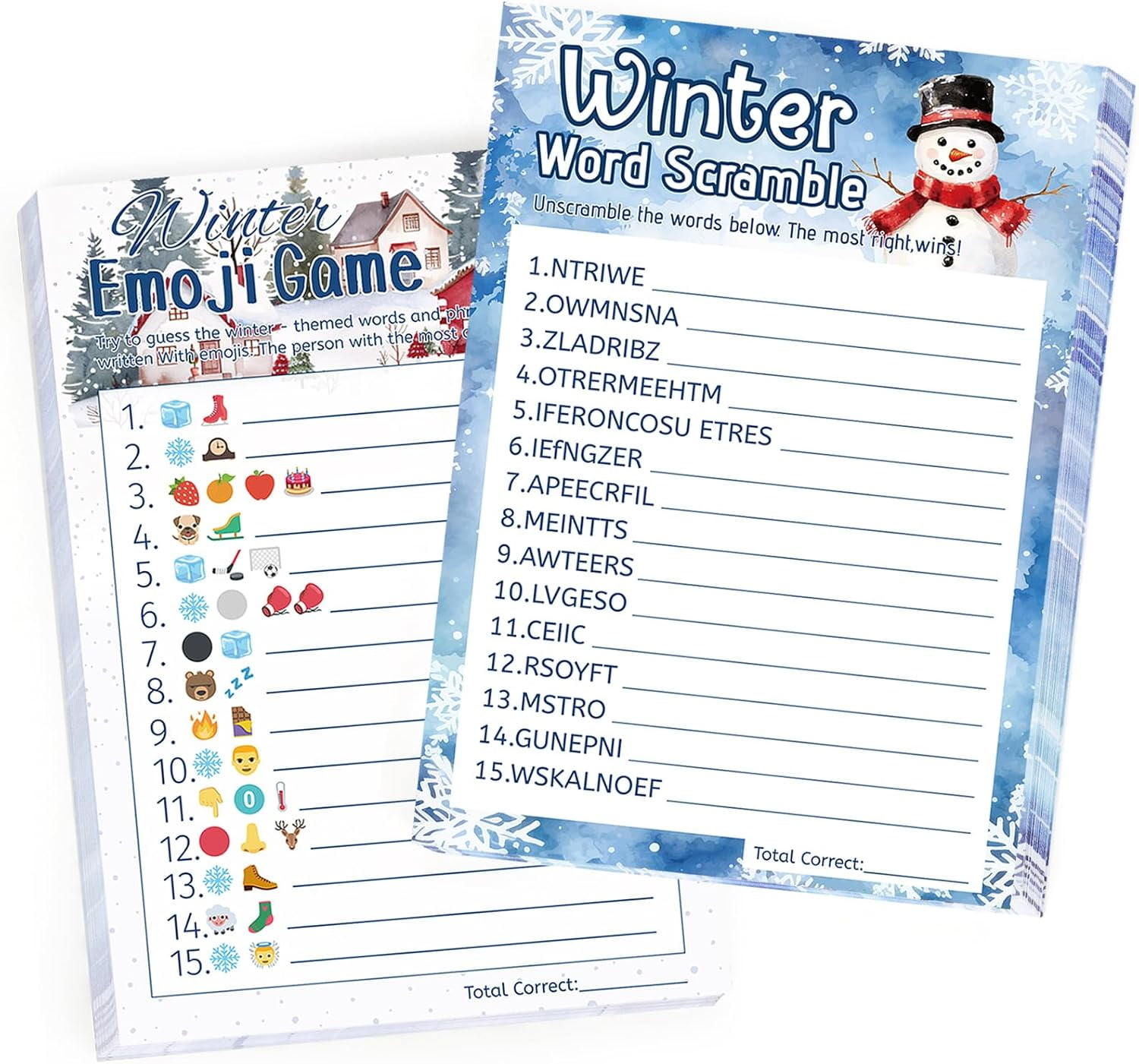 27 count Winter Party Merry Christmas for Families Holiday Paper Cards ...