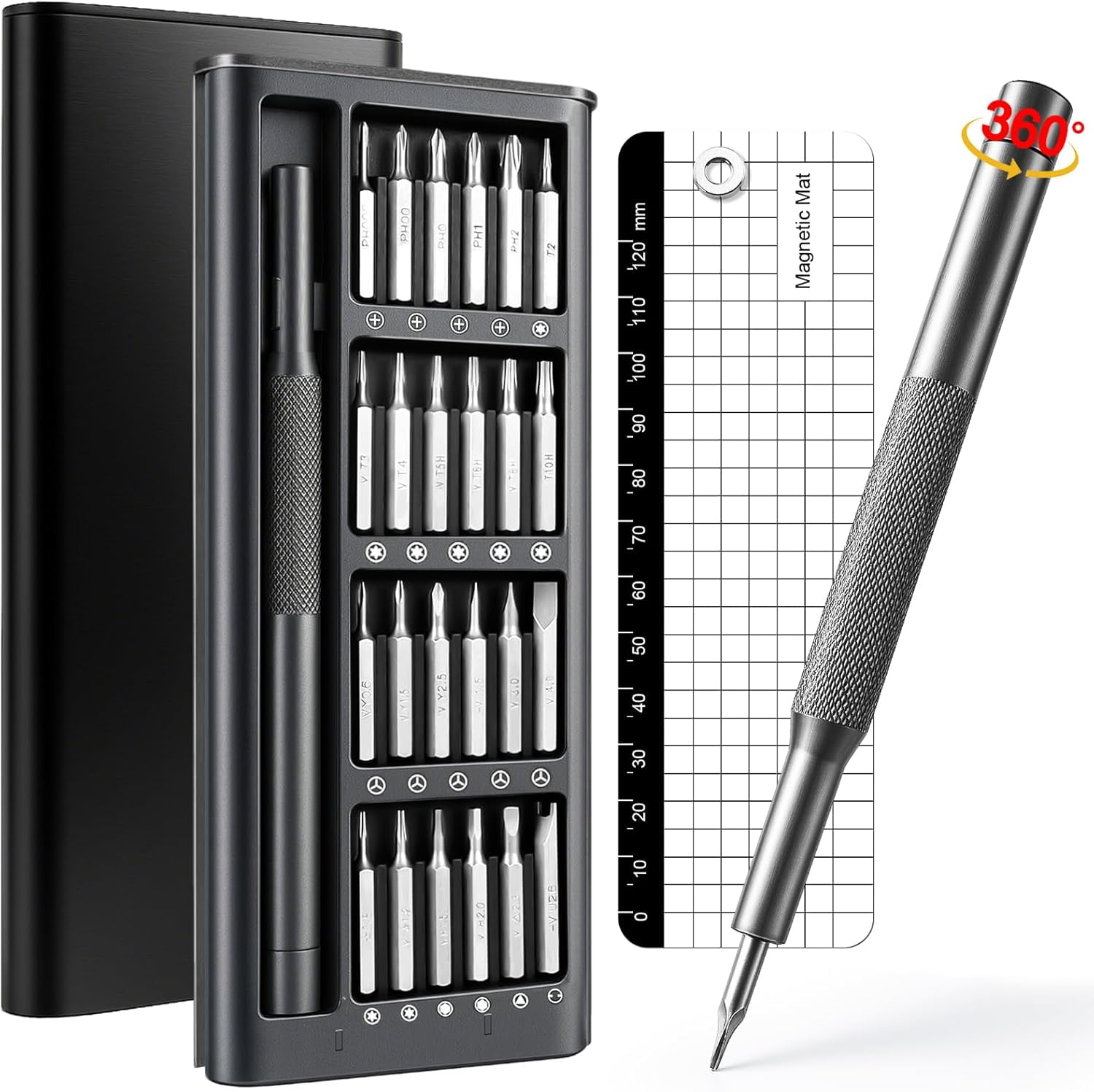 27-in-1 Small Precision Screwdriver Set with Case, Magnetic Mini ...