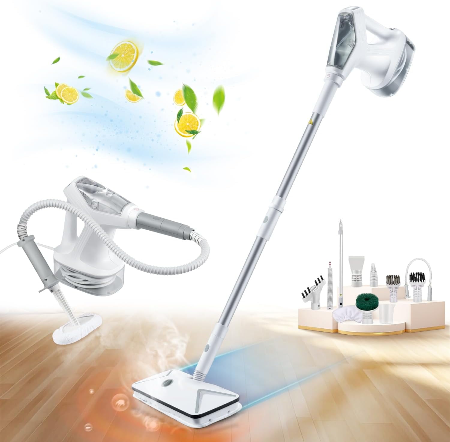 27 in 1 Steam Mop Cleaner Machine with Stand with Handheld Unit for ...