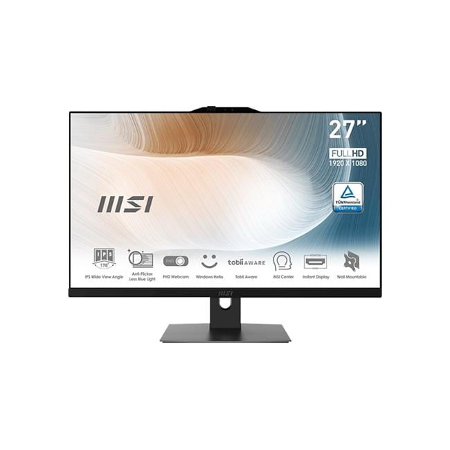 27 in. Ci5 1240P 8GB 512GB SSD Iris Xe Windows 11 Home Desktop Computer ...
