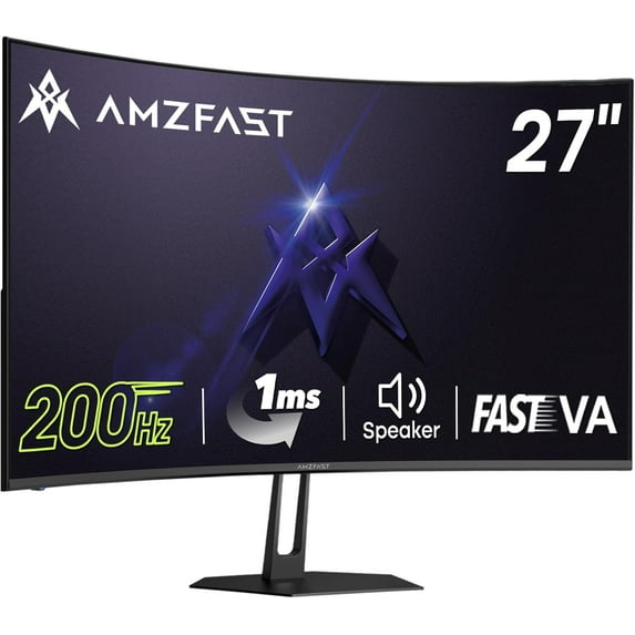 27 inch 200Hz Curved Gaming Monitor, FHD 1080P Computer Monitor with ...