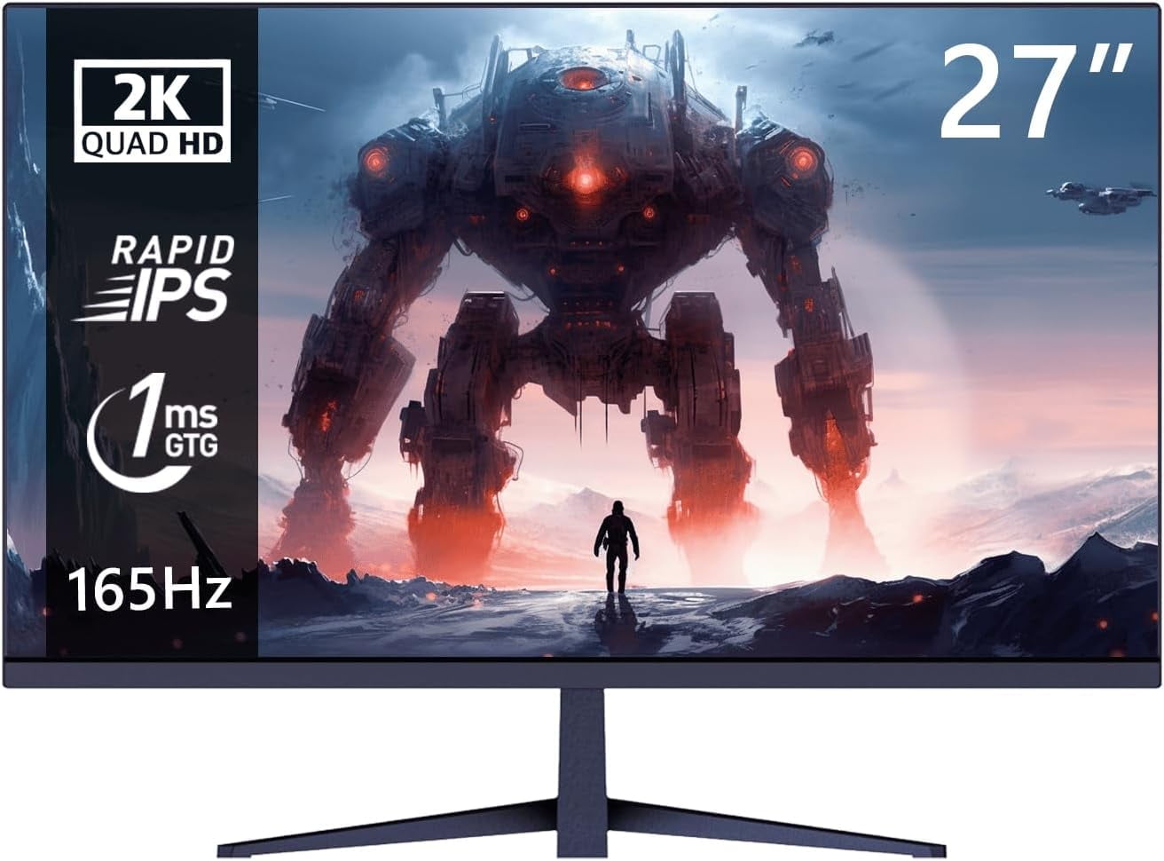 27-inch 2K QHD Gaming Monitor, 144-165Hz, 1ms Response, 2560x1440 ...