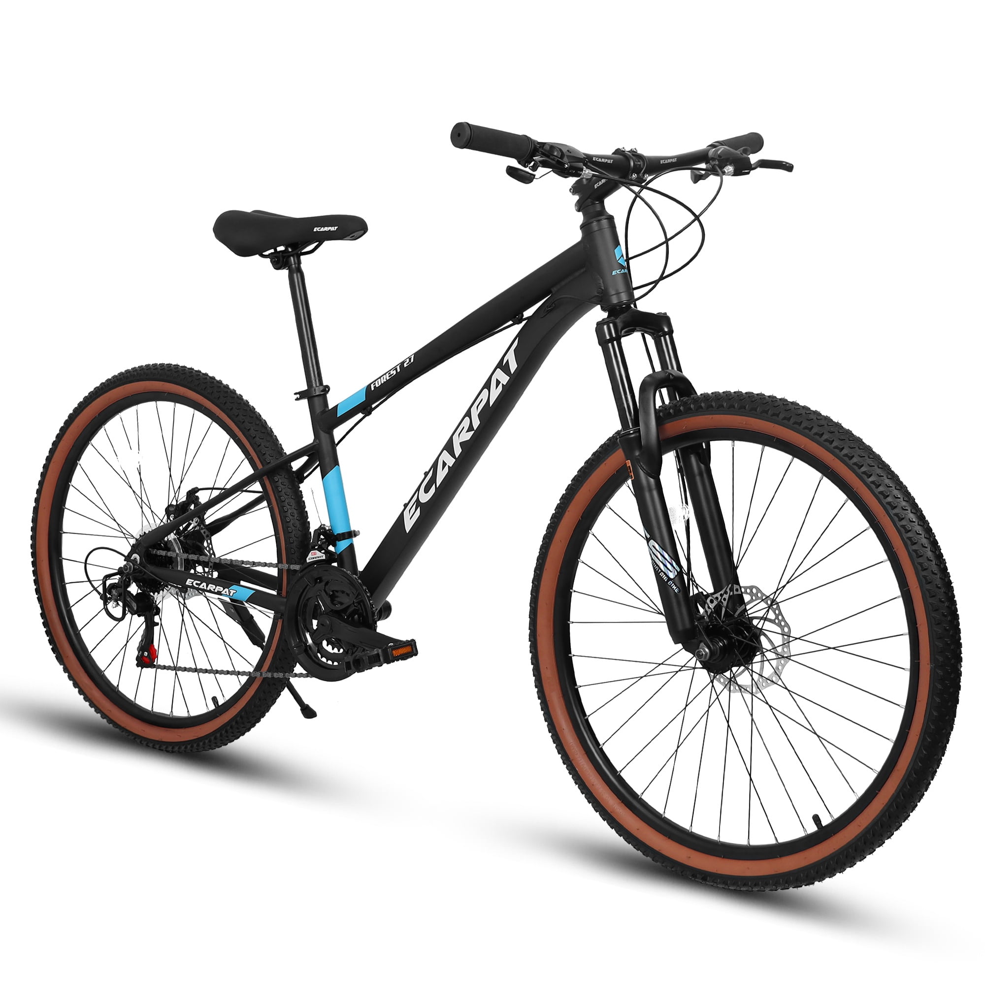27 inch Mountain Bike for Adults, 21 Speed Mountain Bike w/ Disc Brakes ...