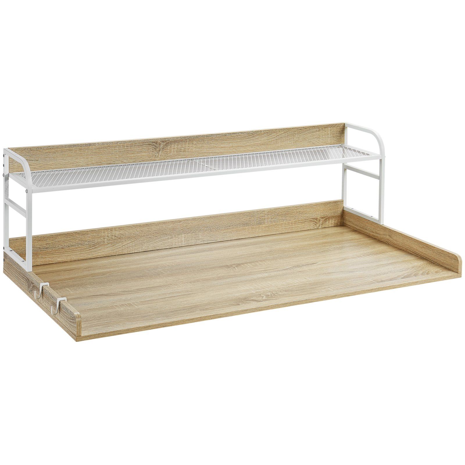 27 long x 54 wide oak laundry countertops with shelves and edge rails ...