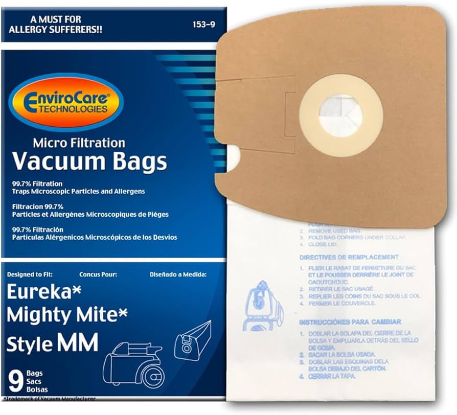 27 micro filtration Vacuum Bags for Eureka MM Mighty Mite 3670 and 3680 ...