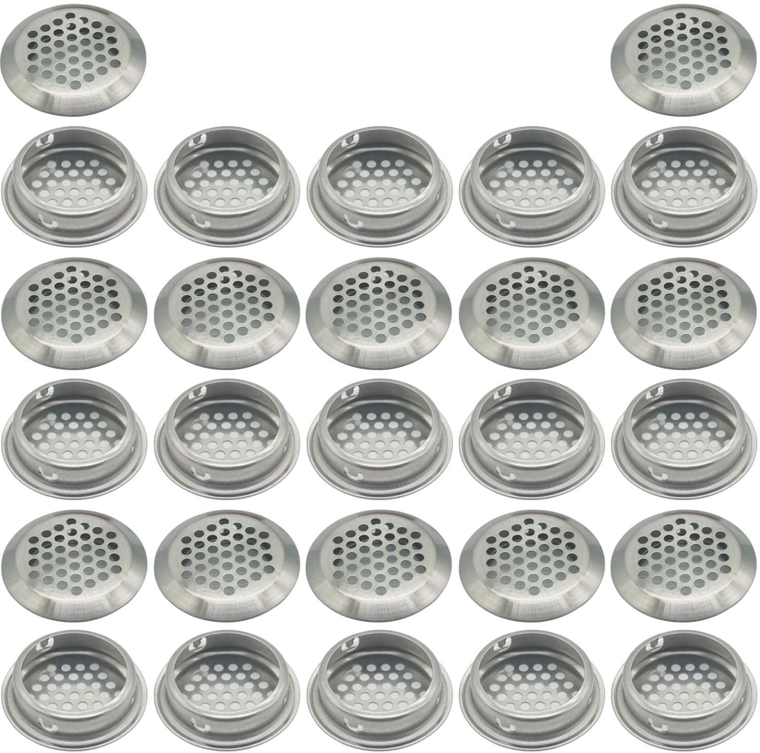 27 pieces 35mm Stainless steel ventilation grille Round mesh Breathing ...