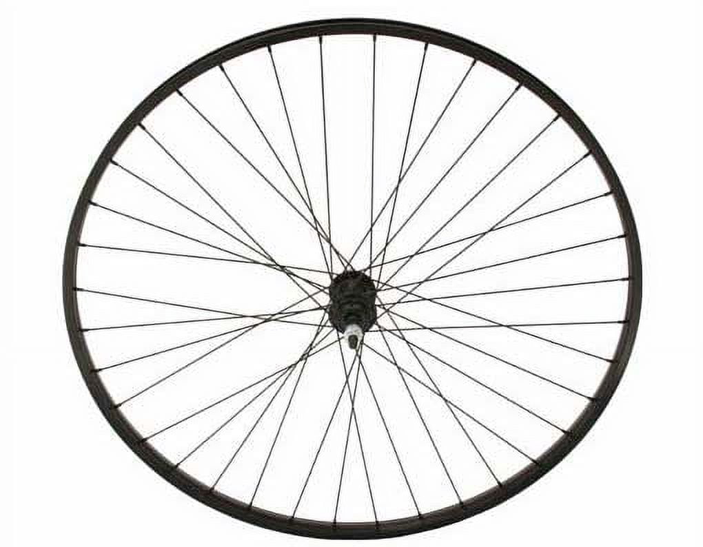 27" x 1 1/4" Alloy Free Wheel 14G Black. Bicycle wheel, bike wheel, 27 ...