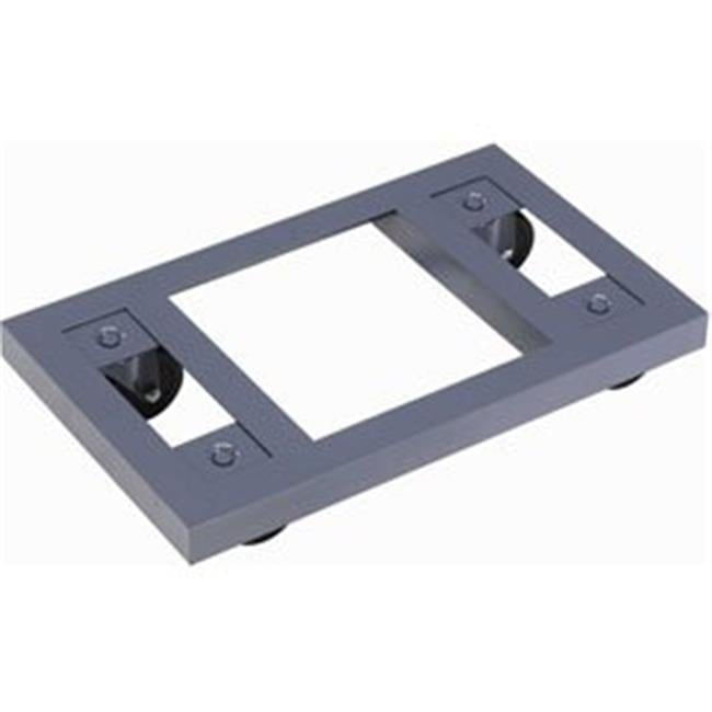27 x 16 in. Steel Dolly with Open Deck & Rubber Wheels - Gray - 1200 ...