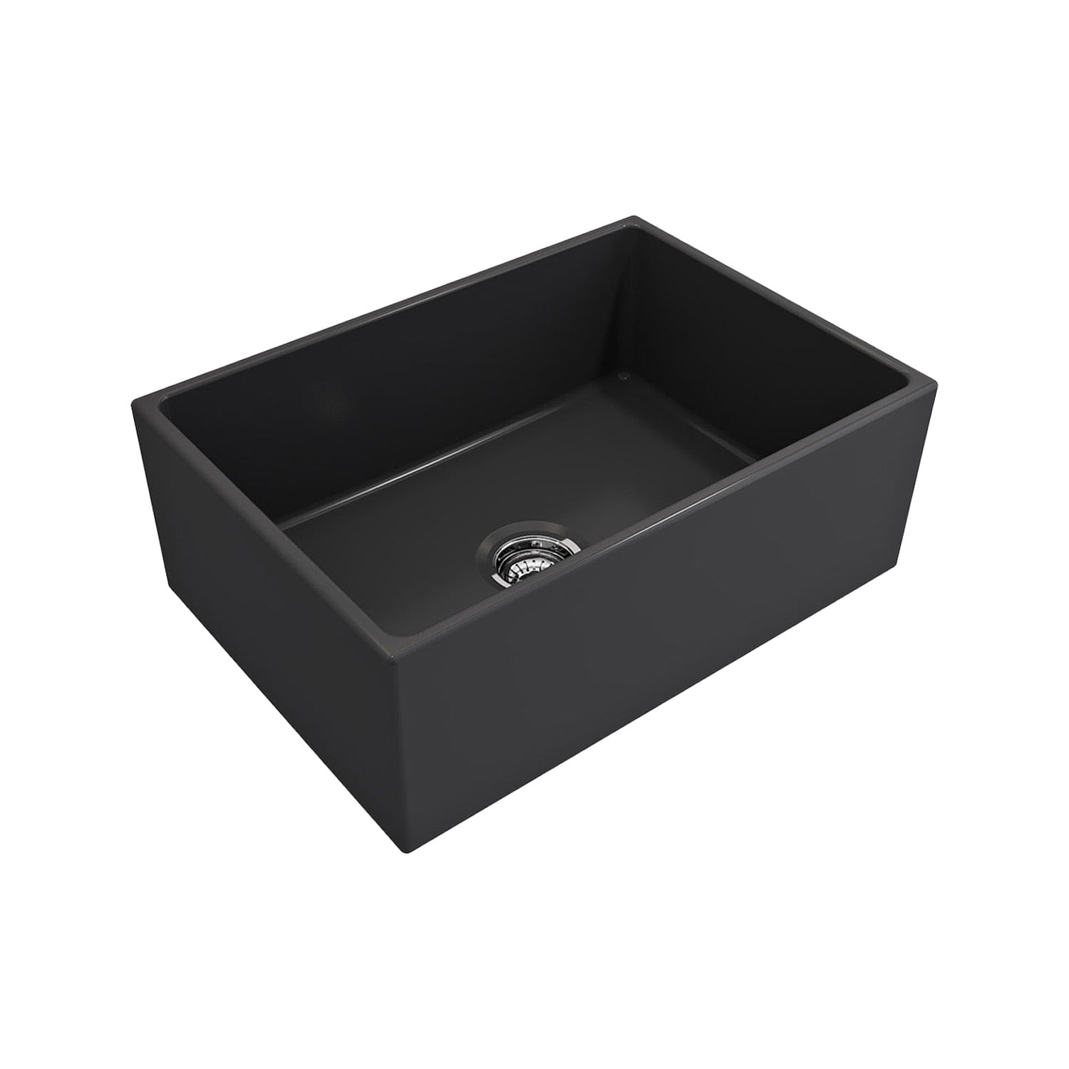 27 x 19 Inch Crestwood Farmhouse sink, Charcoal Fireclay Kitchen sink ...
