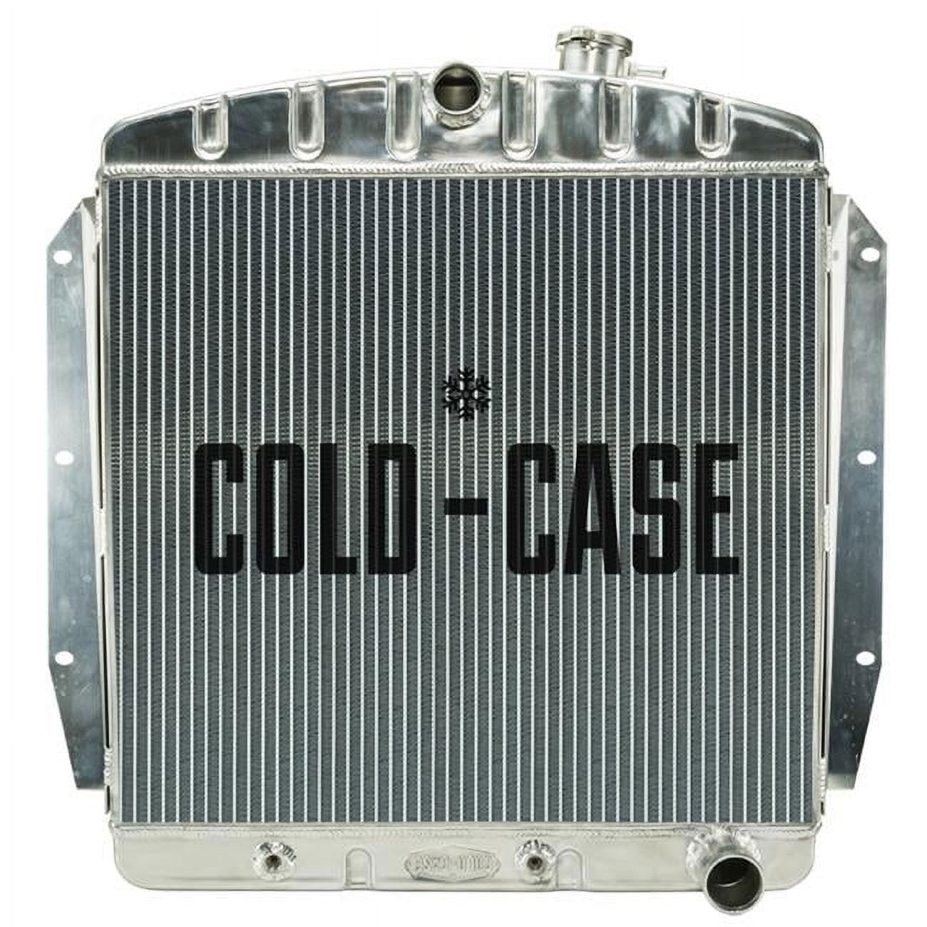 27 x 25.7 x 3 in. Center Inlet & Passenger Side Outlet Radiator for ...