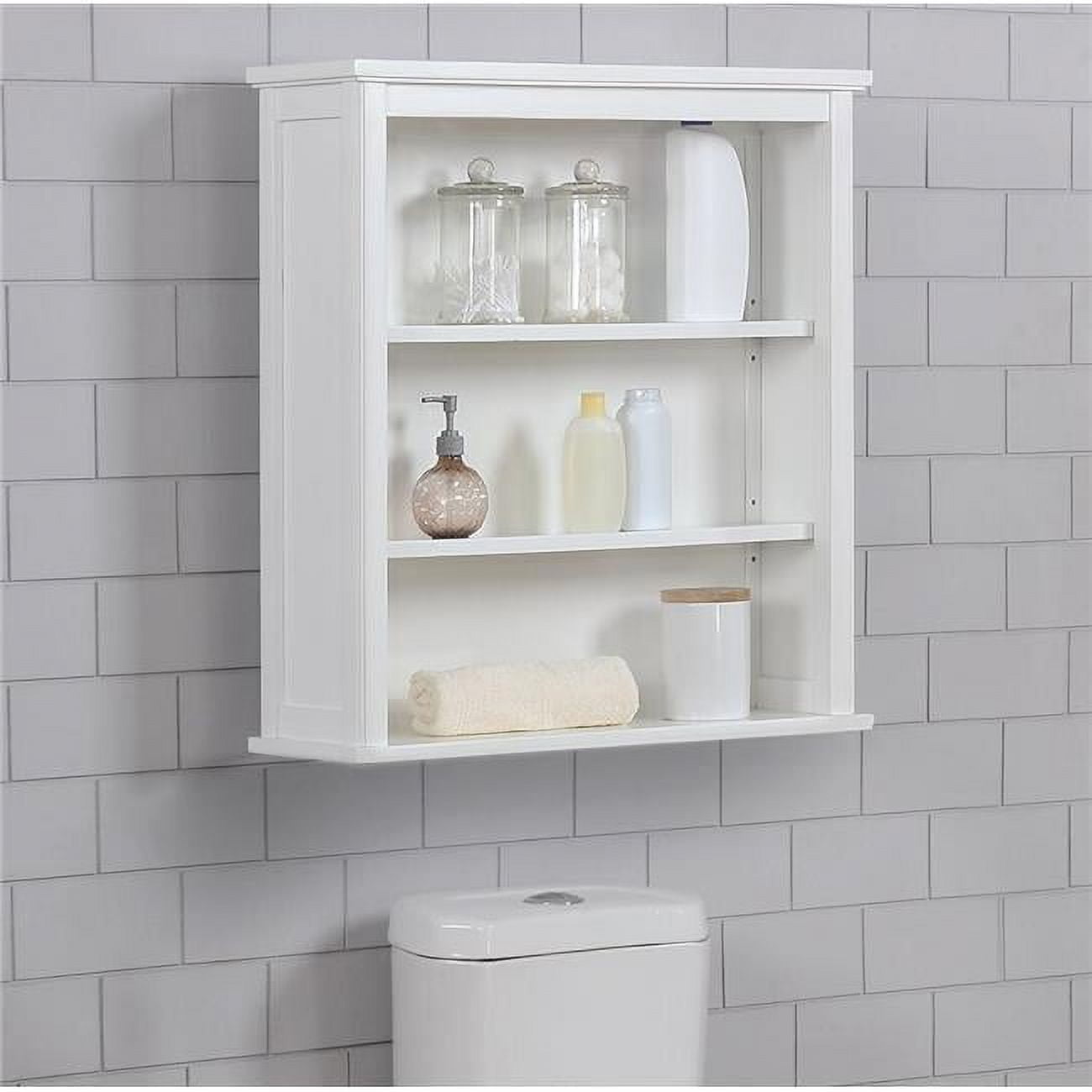 27 x 29 in. Dorset Wall Mounted Bath Storage Cabinet with Two Open ...