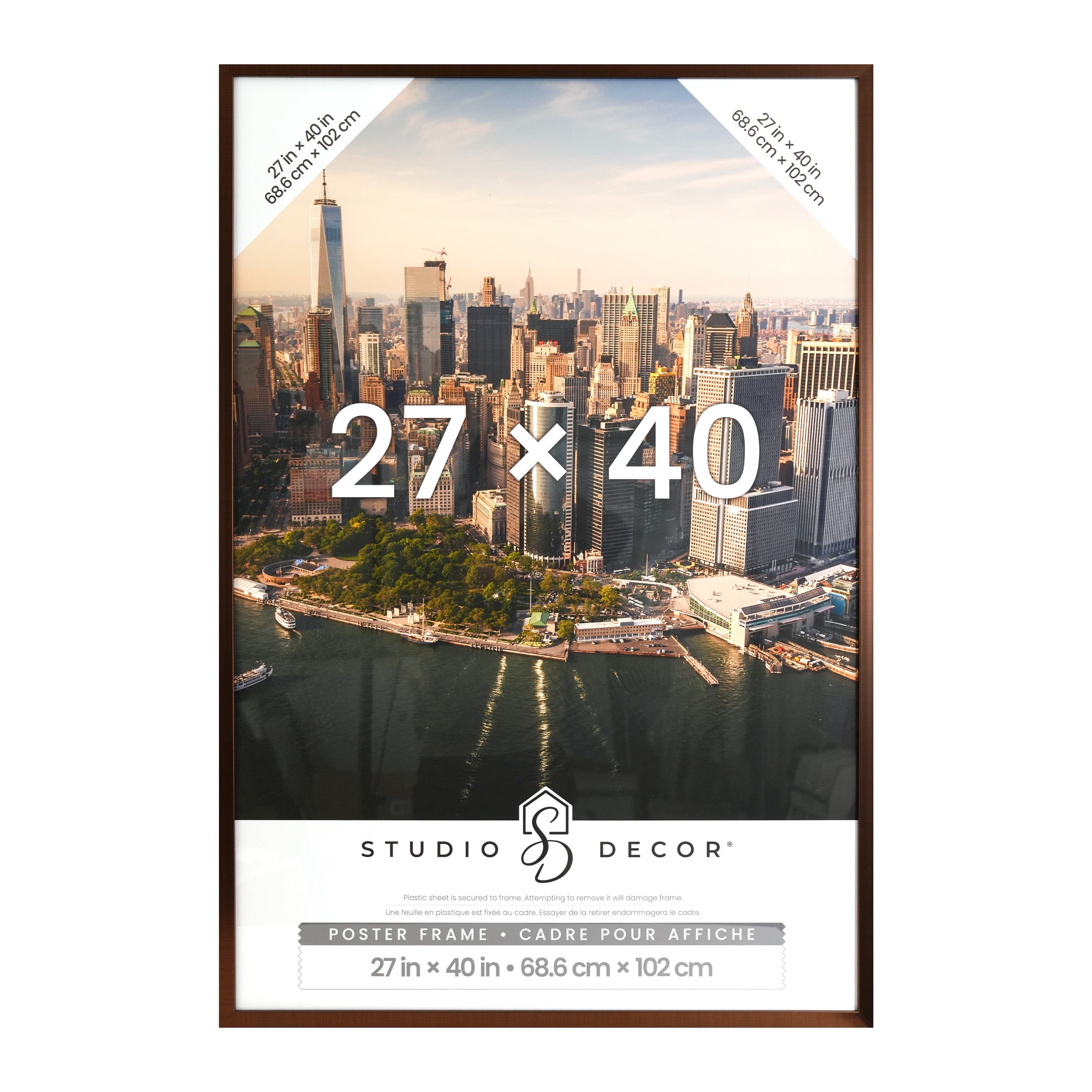 27" x 40" Bronze Poster Frame by Studio Décor - Includes Pre-attached ...
