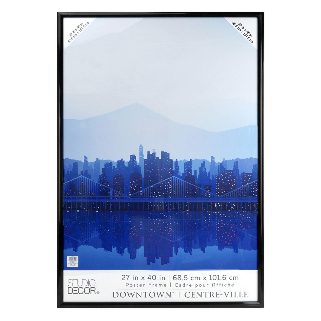 27" x 40" Poster Frame by Studio Décor - Includes Pre-attached Hanging ...