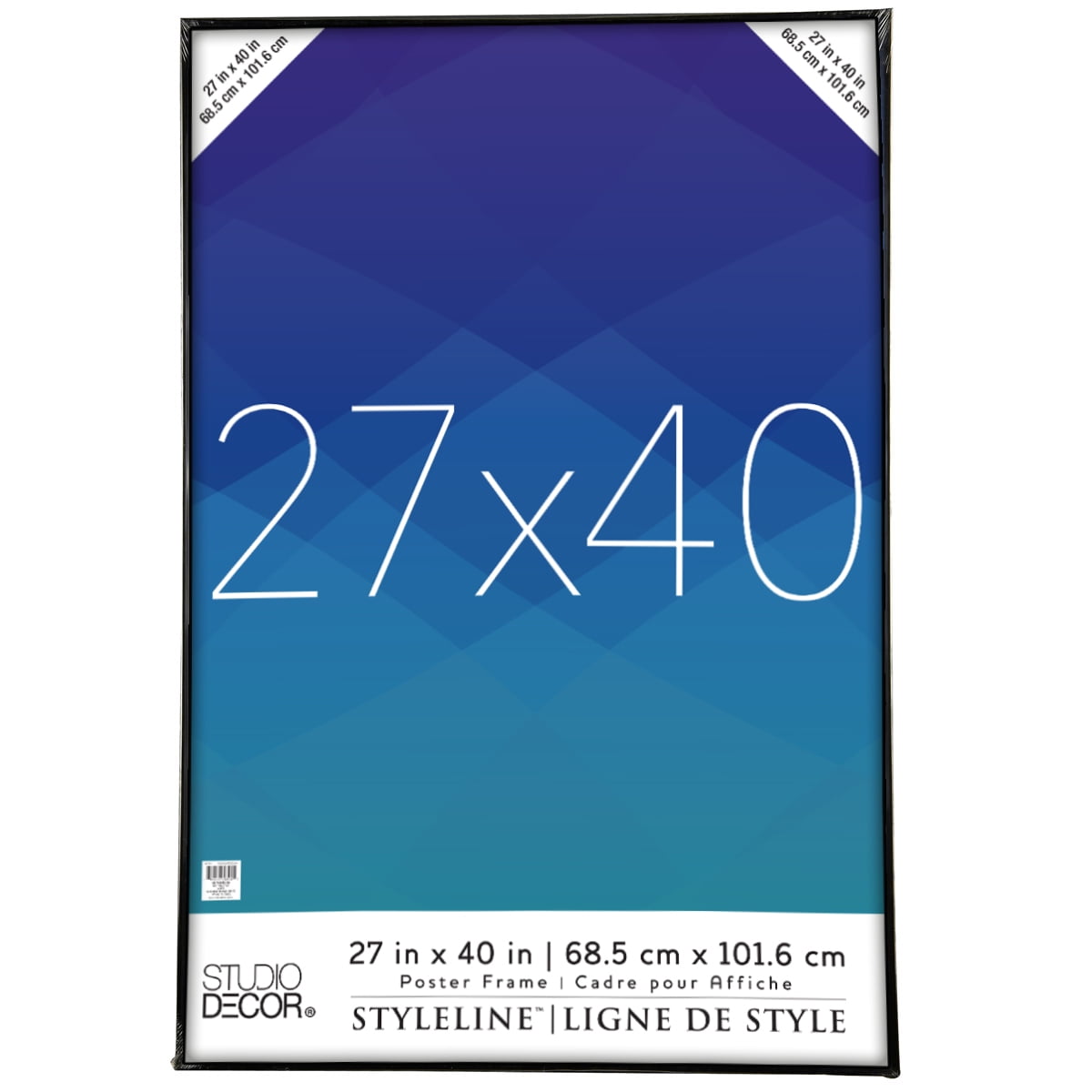 27" x 40" Styleline Black Poster Picture Frame by Studio Décor ...