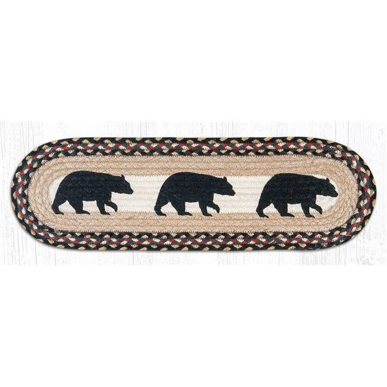 27 x 8.25 in. Jute Oval American Bears Stair Tread - Walmart.com