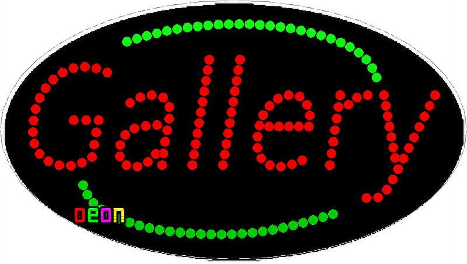 27"x15" Neon By Deon Gallery LED Sign w/Flashing Controller - Walmart.com