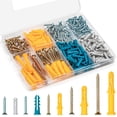 270/350/510Pcs Gypsum Board Expansion Screw Set Expansion Anchor Self ...