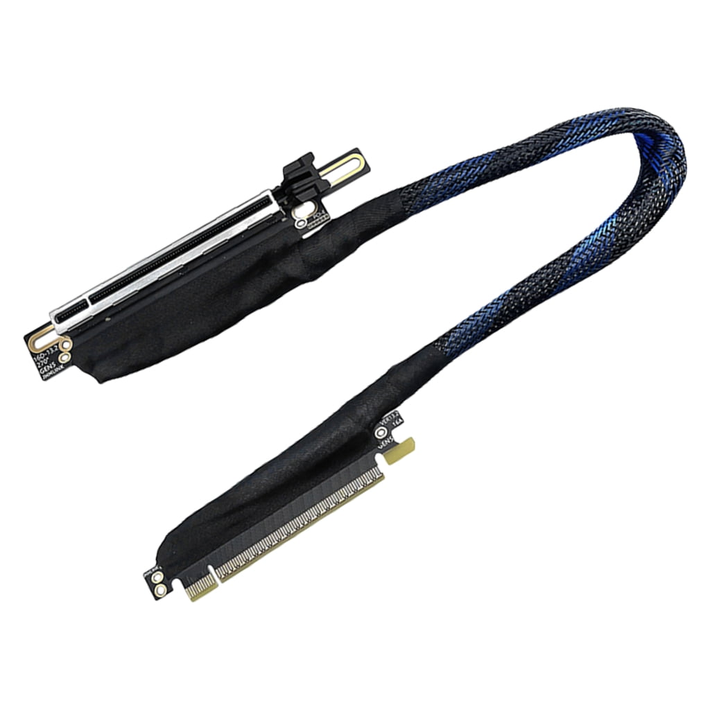 270 Degree PCIe 5.0 X16 Right Side GPU Extension Braided Cable Space ...