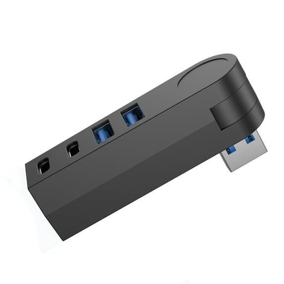 270 Degree Rotatable USB3.0 Hub 4 Port Small Splitter for Laptop PC ...