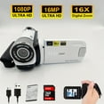 270° Flip Screen LED Camera - 1080P, 16x Zoom, HD Wide Angle - Walmart.com