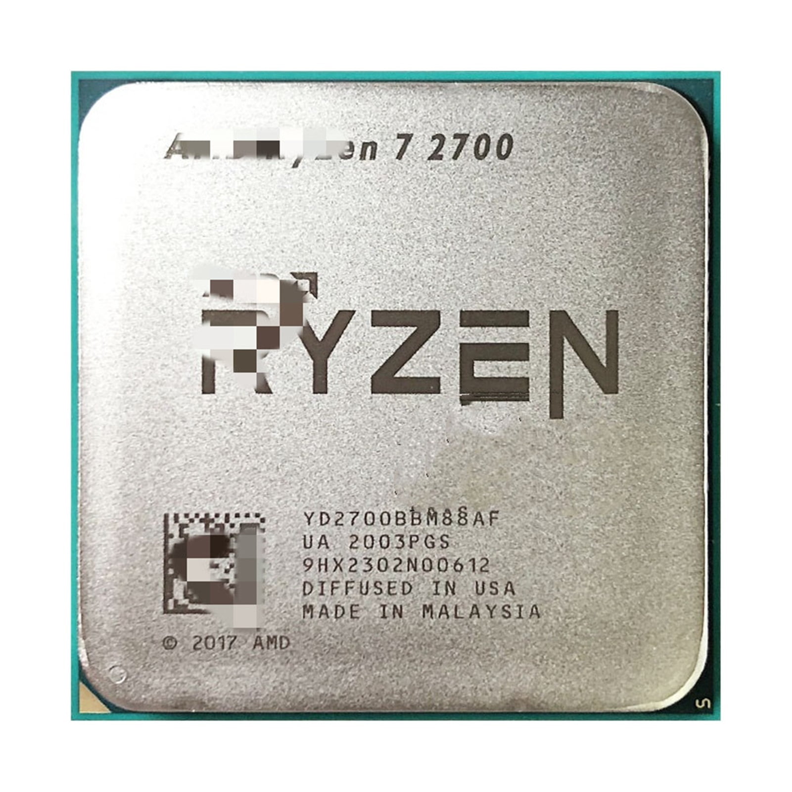 2700 R7 2700 3.2 GHz Eight- Sixteen-Thread 16M 65W CPU Processor YD2700BBM88AF Socket AM4 ...