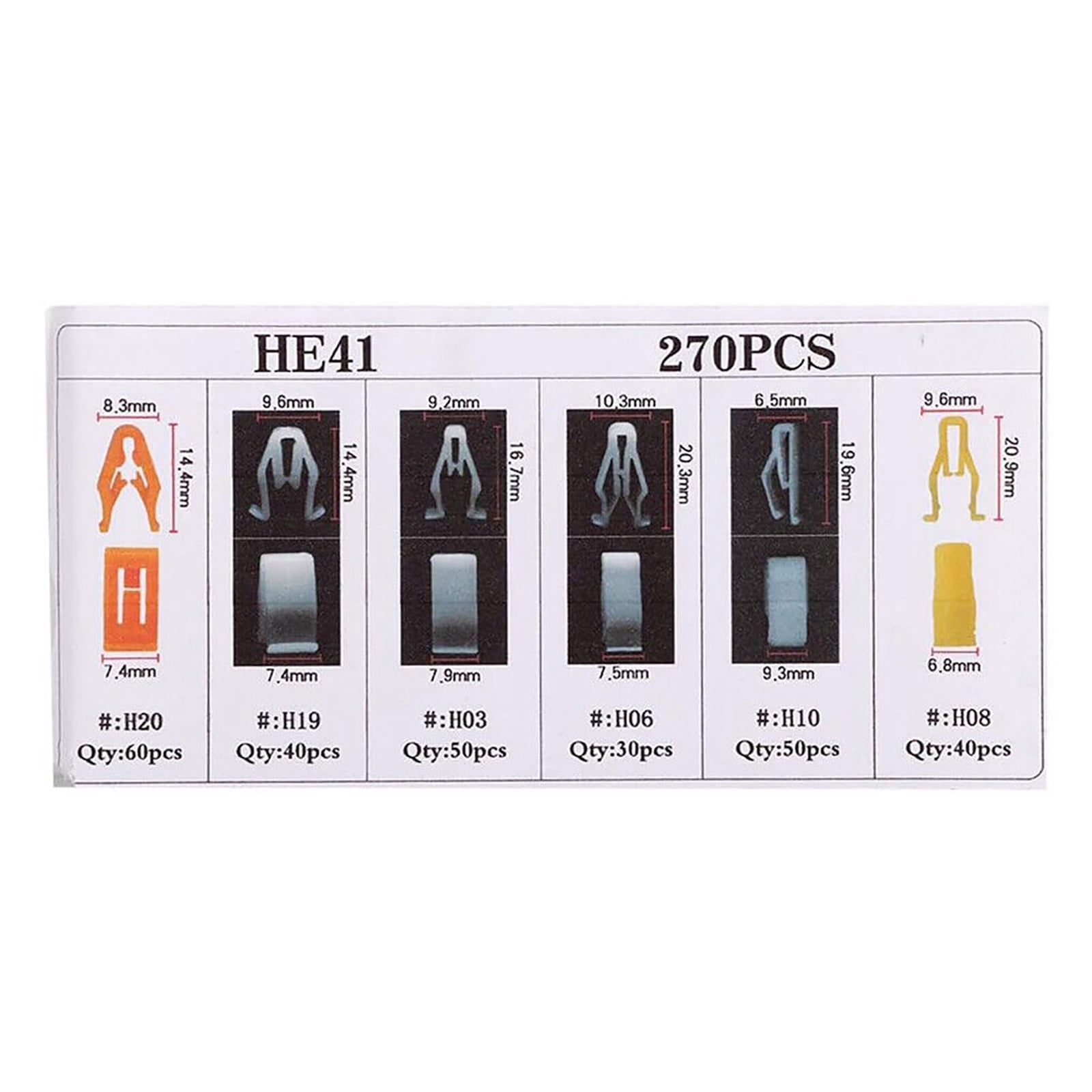270Pcs Car Dashboard Trim Clips Universal Dash Retainer Clips Plastic ...