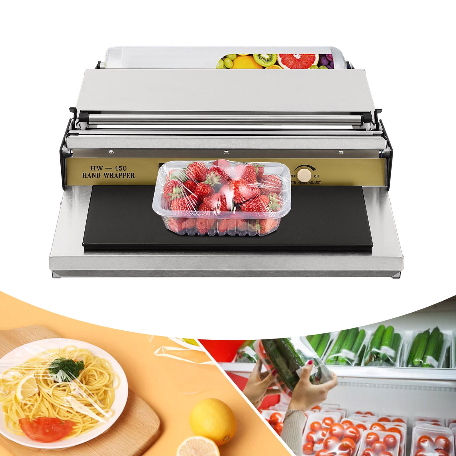 Hand Wrapping Machine Width Film Wrapper for Food Packaging for ...