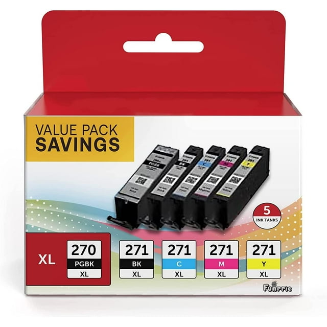 Canon Compatible 270XL 271XL Ink Cartridge Combo for Canon 271, PGI ...