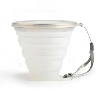 270ml folding food grade water cup travel silicone retractable folding ...