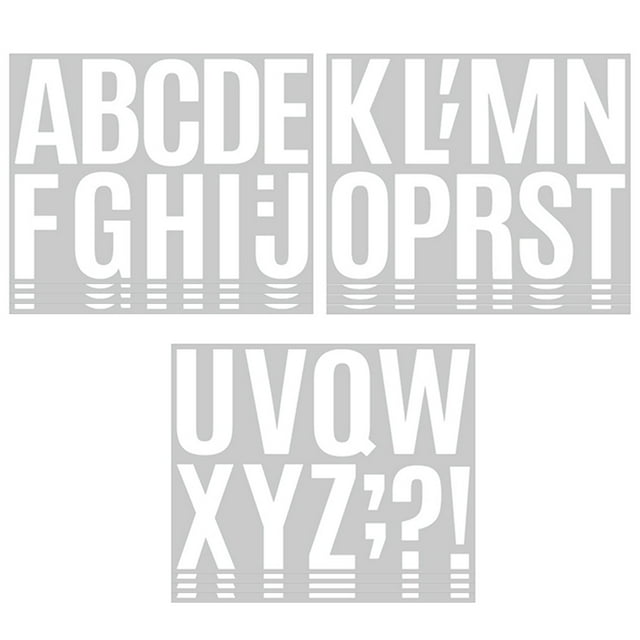 272 Pcs 24 Sheets Large Letter Stickers 4 inch Vinyl Alphabet Self ...