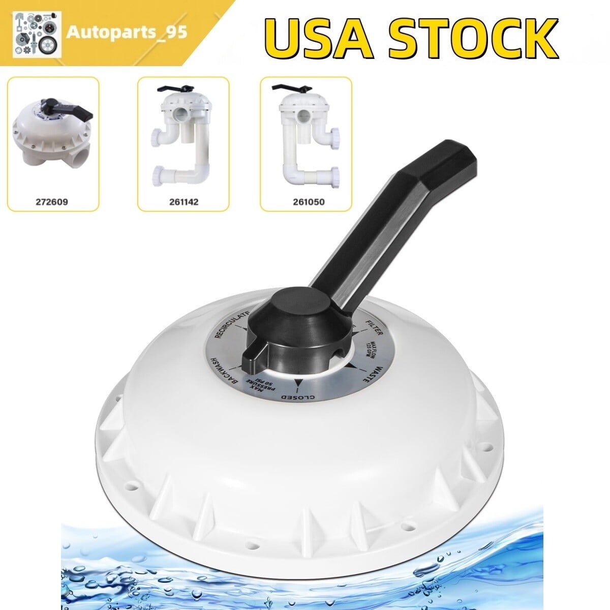 272422 Valve Top Assembly For Pentair 2-inch HiFlow Valve Models 261049 ...