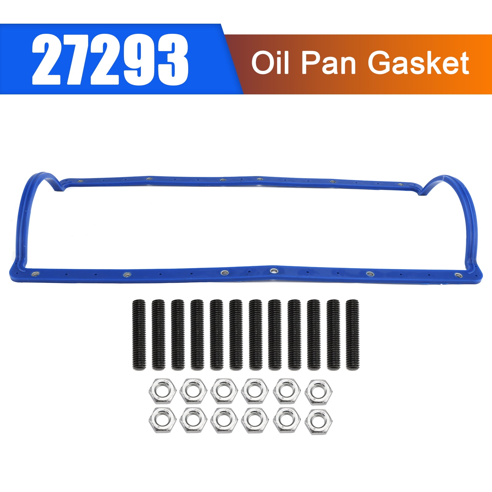 27293 Oil Pan Gasket for Ford Powerstroke 7.3L Rubber W/ Steel Core ...