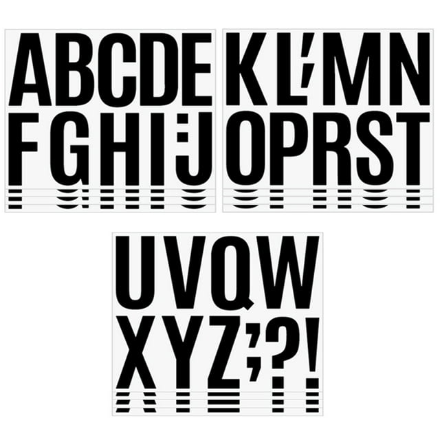 272pcs 24 Sheets Large Letter Stickers 4 Inch Vinyl Alphabet Self ...