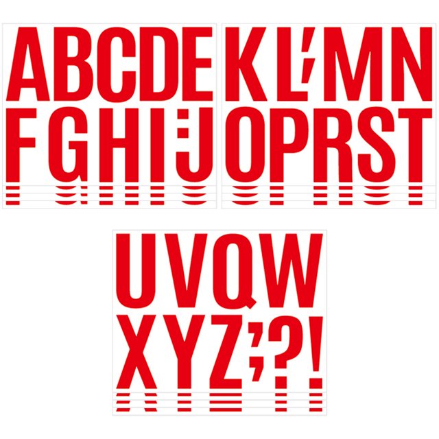 272pcs 24 Sheets Large Letter Stickers 4 Inch Vinyl Alphabet Self ...