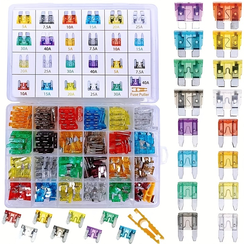 272pcs Car Blade Fuse Assortment Kit - 2A-35A Auto/Truck/Motorcycle ...