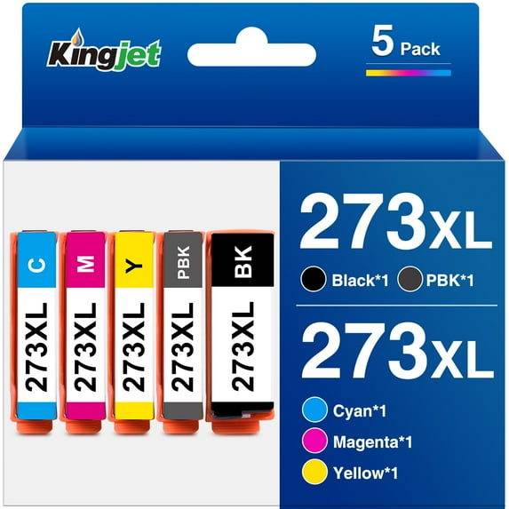 Kingjet 273XL Ink Cartridge for Epson XP-820, XP-610, XP-620 Printer ...