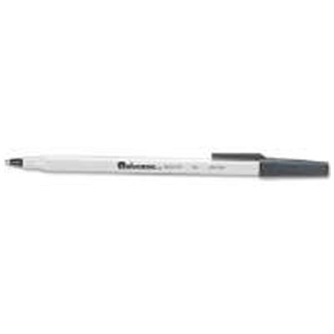 27420 Economy Ballpoint Stick Oil Based Pen- Black Ink- Fine- Dozen ...