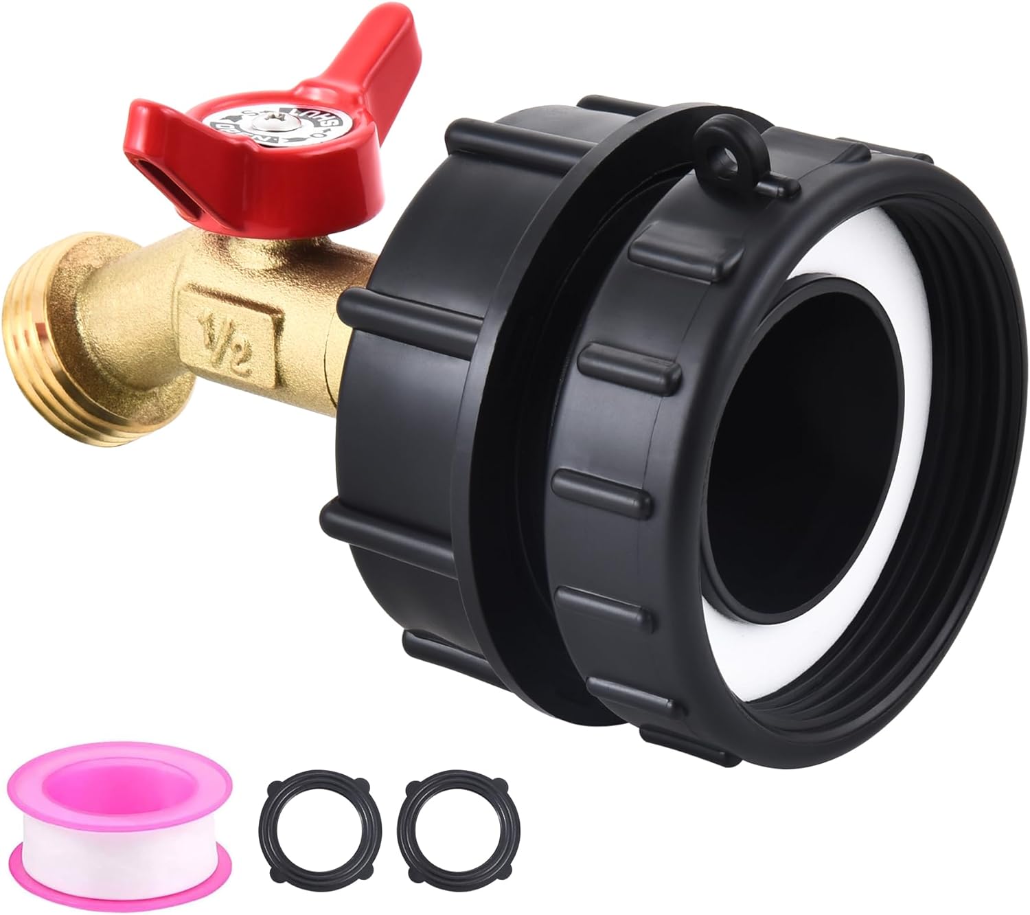 iSpring AFW43 Systems Feed Adapter, Fits 1/2" NPT and 3/8" COMP, Cold ...