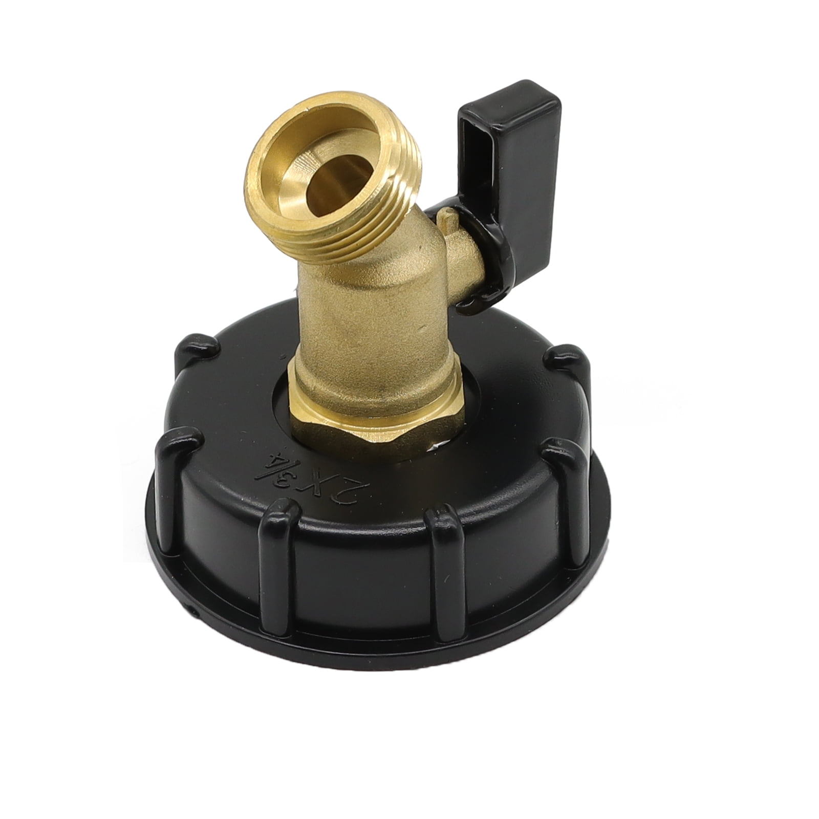 275-330 Gallon IBC Tote Water Tank Adapter 2" Brass Hose Faucet Valve ...